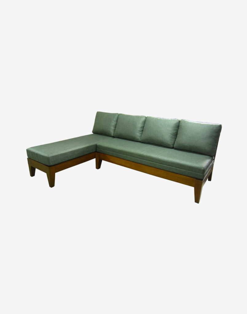 L Shape Sofa with Wooden Frame - Focolare Carpentry