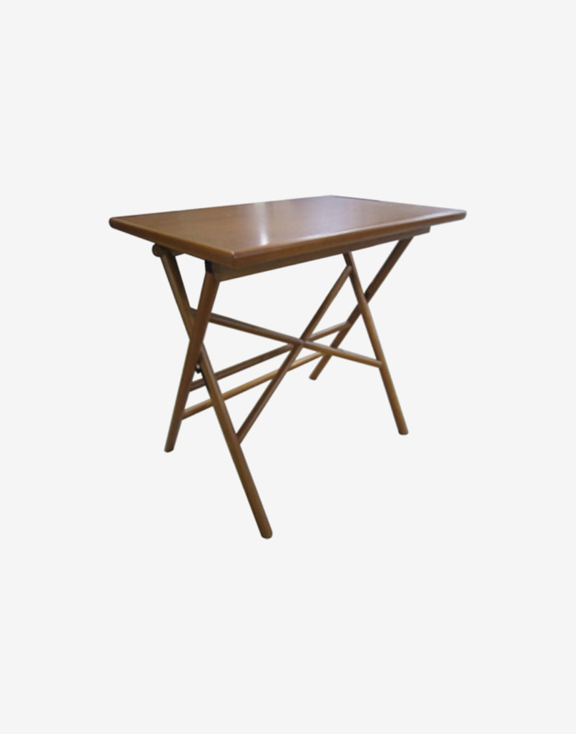 Side Table with Folding X Legs - Focolare Carpentry - Customized
